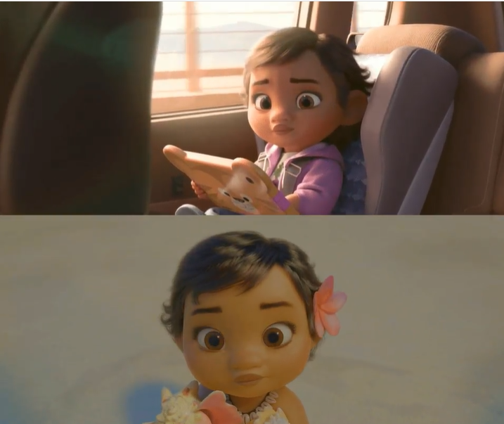 The little girl from Ralph Breaks the Internet (2018) uses the same model as little Moana ...