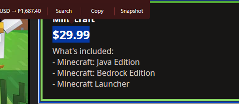 Minecraft.net VS Microsoft store PC Bundle. One is cheaper so what's the catch? | Scrolller