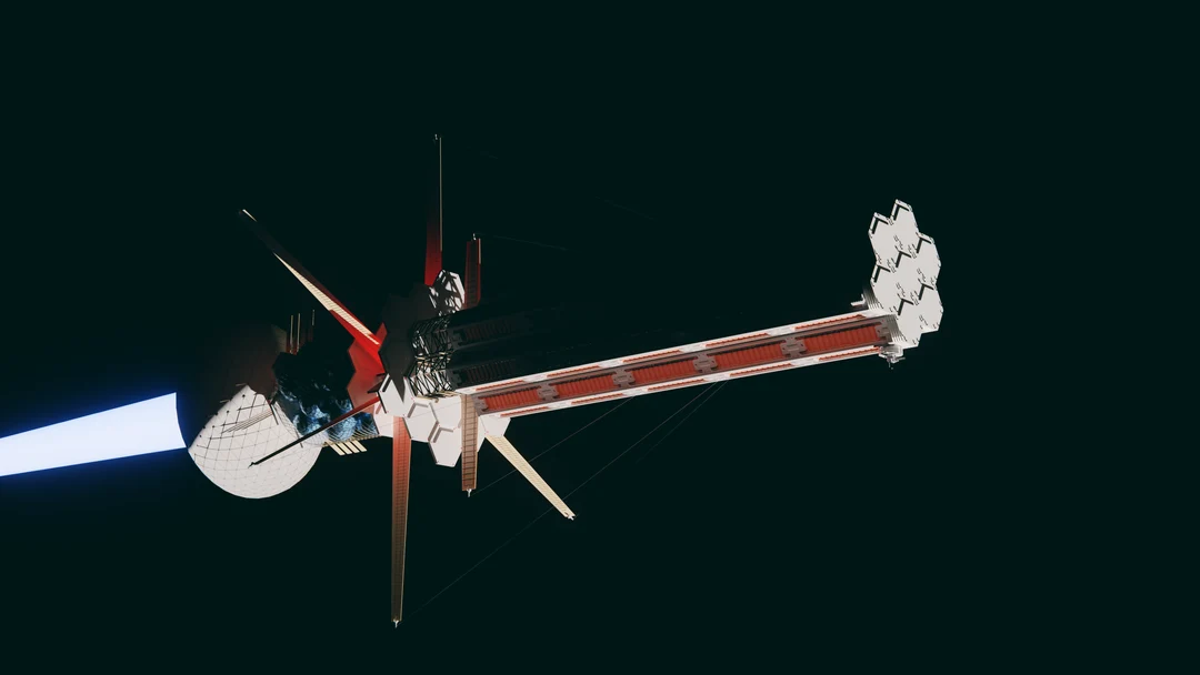 Cargo drone in interplanetary space [OC] | Scrolller