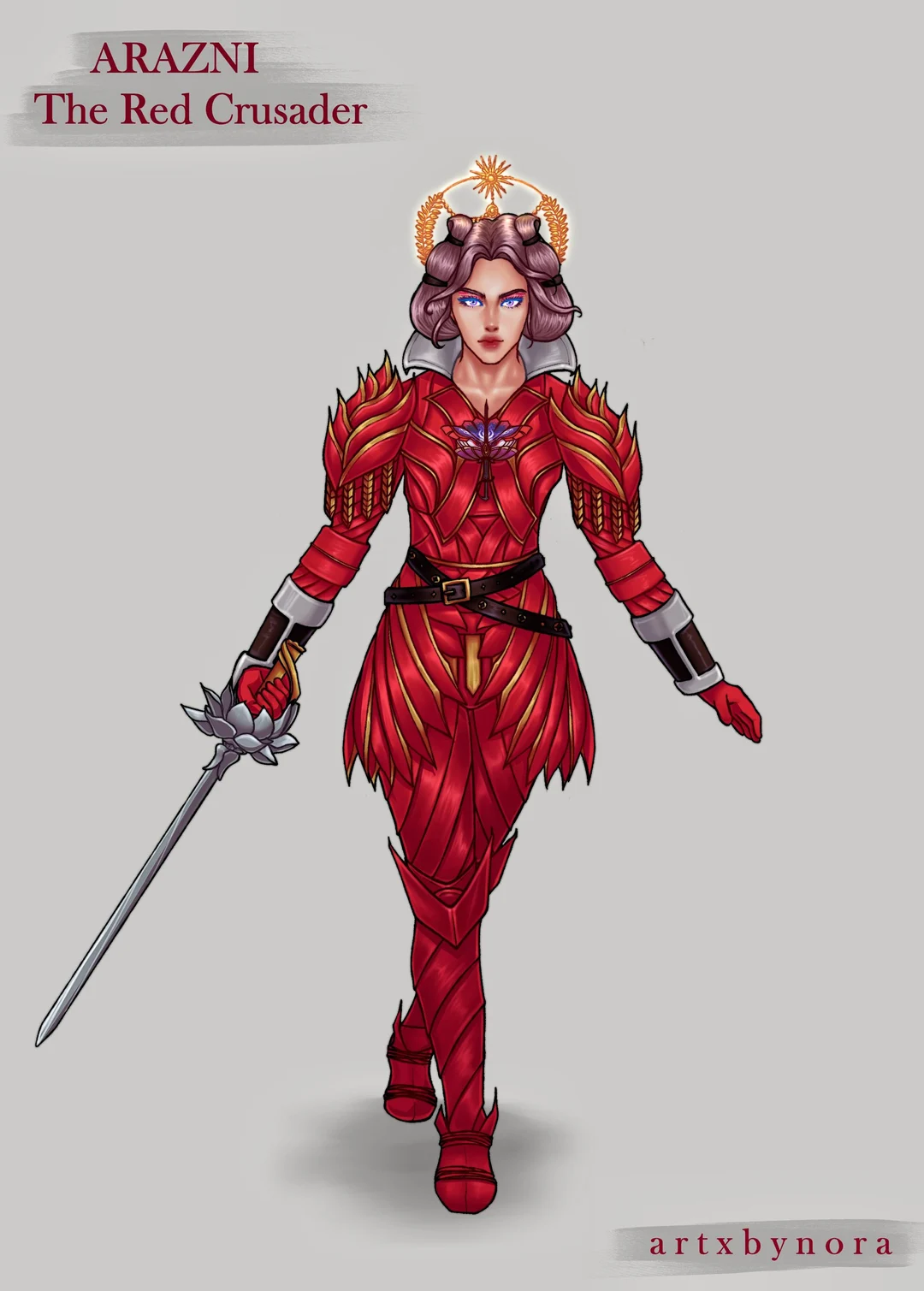 Arazni the Red Crusader (by Artxbynora) | Scrolller