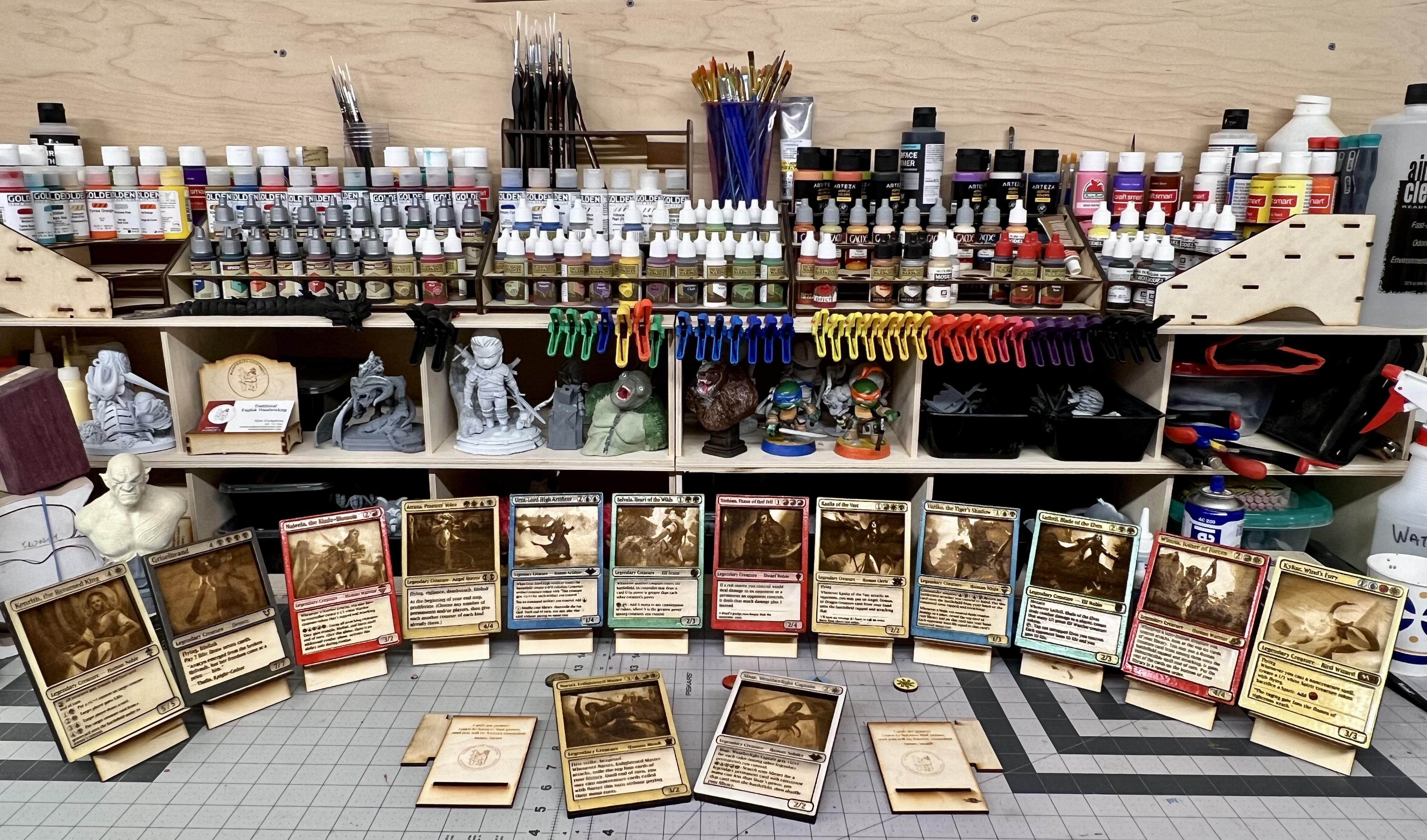 I made a bunch more wooden MTG cards! | Scrolller