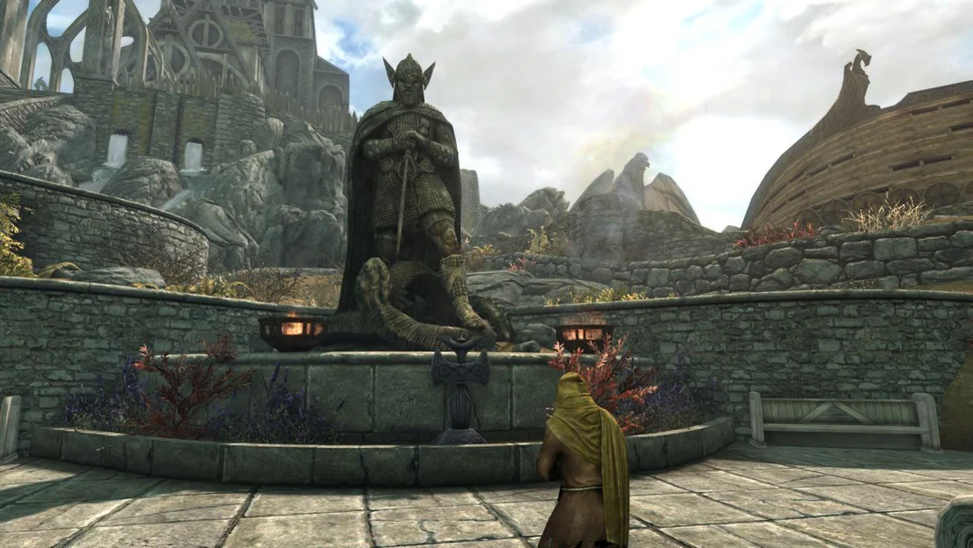 How did the Thalmor miss this? There’s literally a guy screaming about Talos in front of a ...