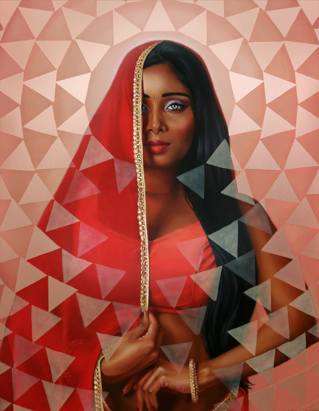 Seeing Through, Me, Oil on copper, 2022 | Scrolller