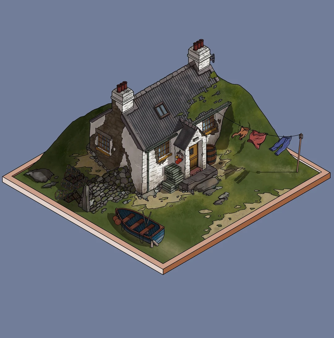 My Little Isometric Scottish Bothy | Scrolller