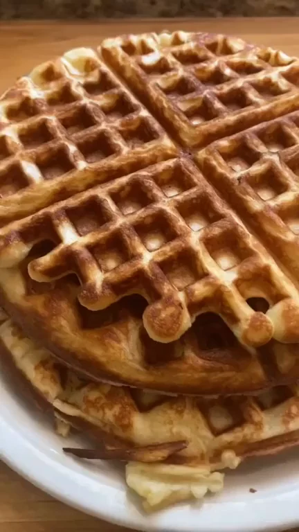 How to make Belgian-style waffles on a cast iron waffle pan | Scrolller