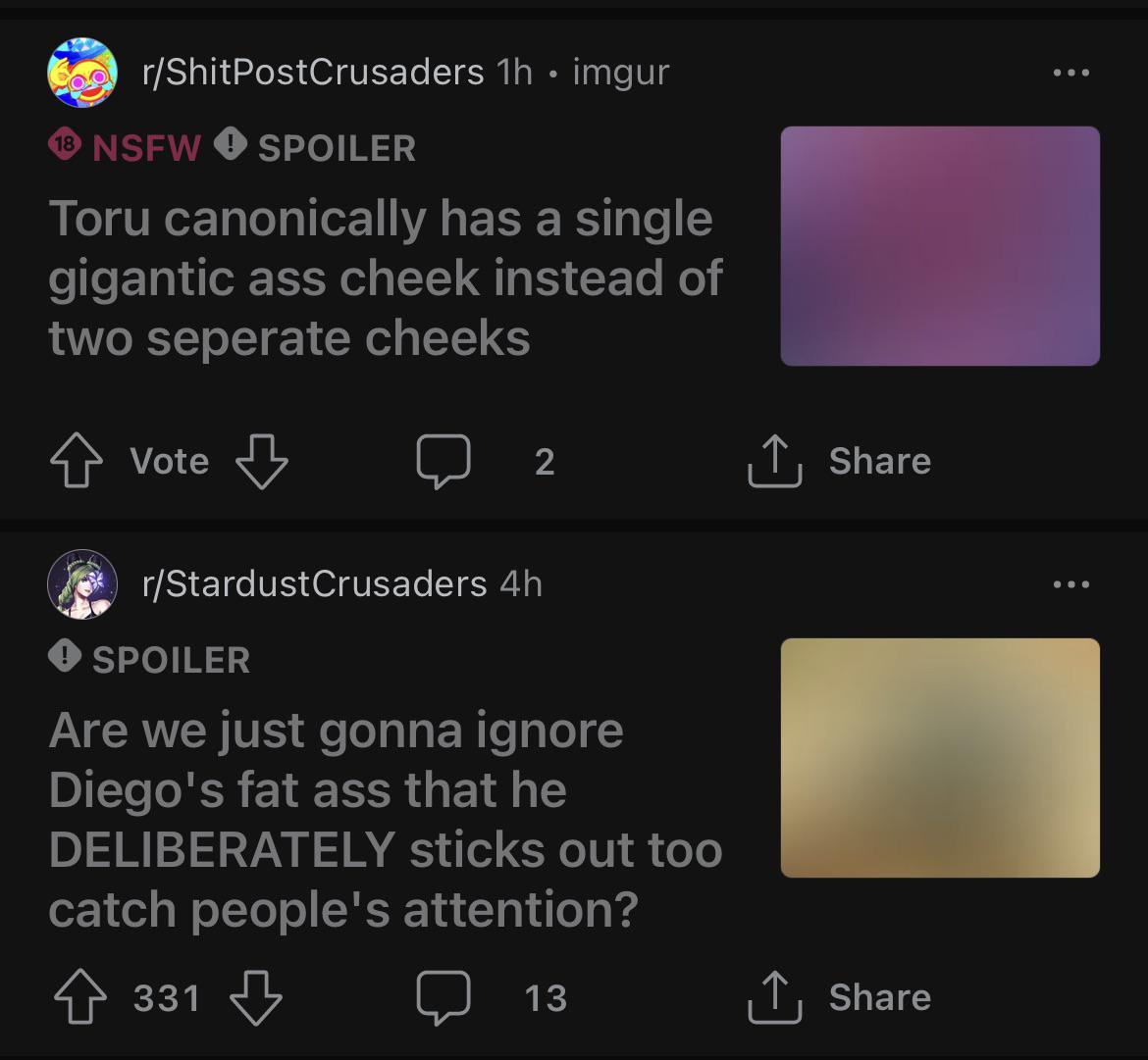 Average Jojo Fan’s Thought Process | Scrolller