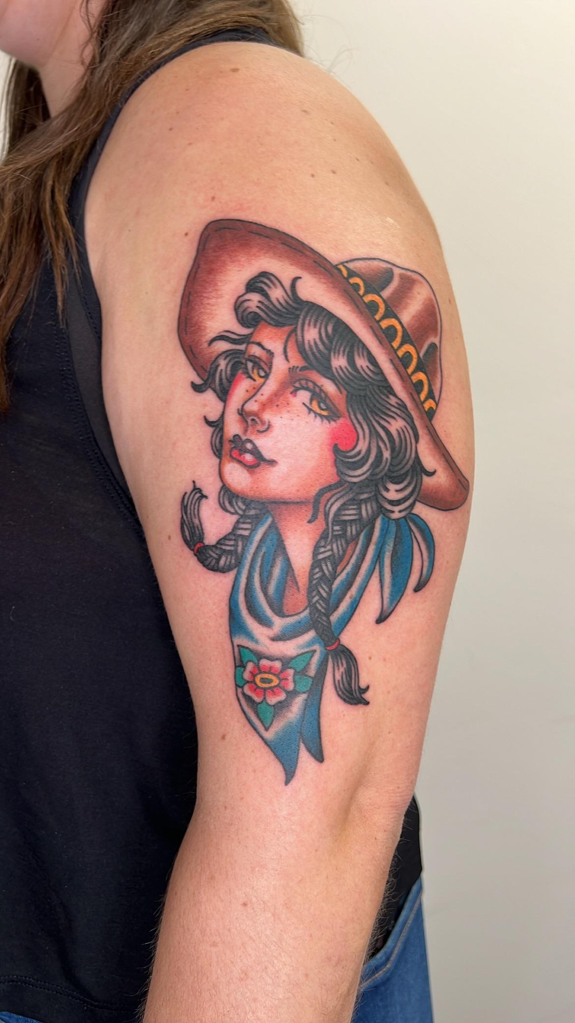 Cowgirls done by me (Lex Mae Bennett) at my private studio in Wilmington, NC. | Scrolller