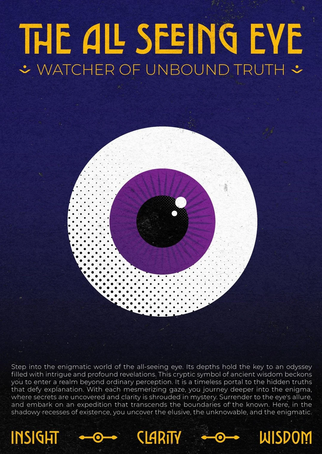 The All Seeing Eye Poster, Donny (Me), Vector Design, 2023 | Scrolller