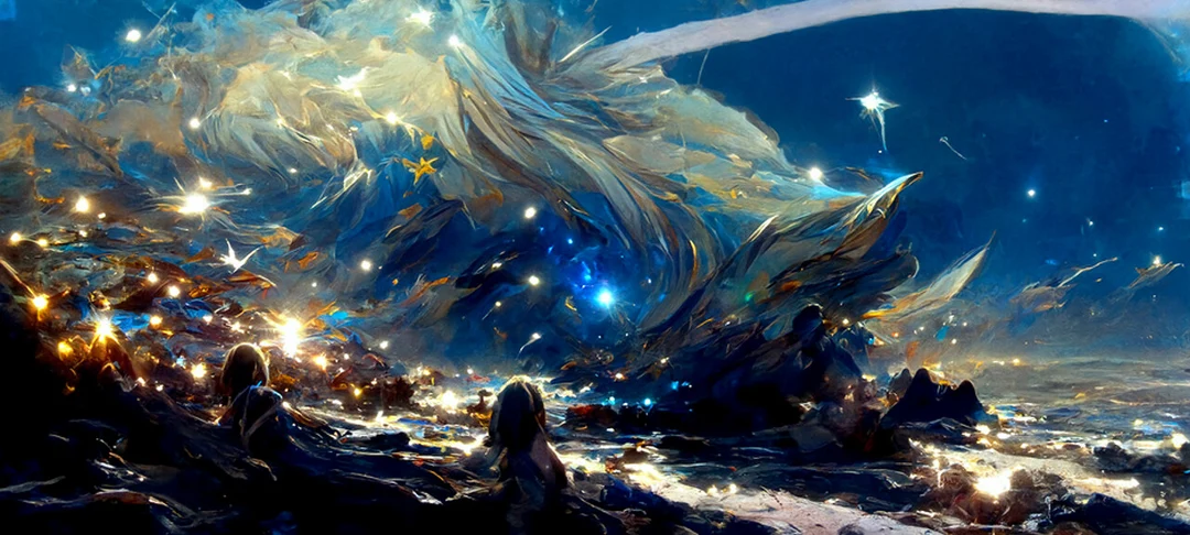 "Angels fall into starocean" by Clander Chen | Scrolller