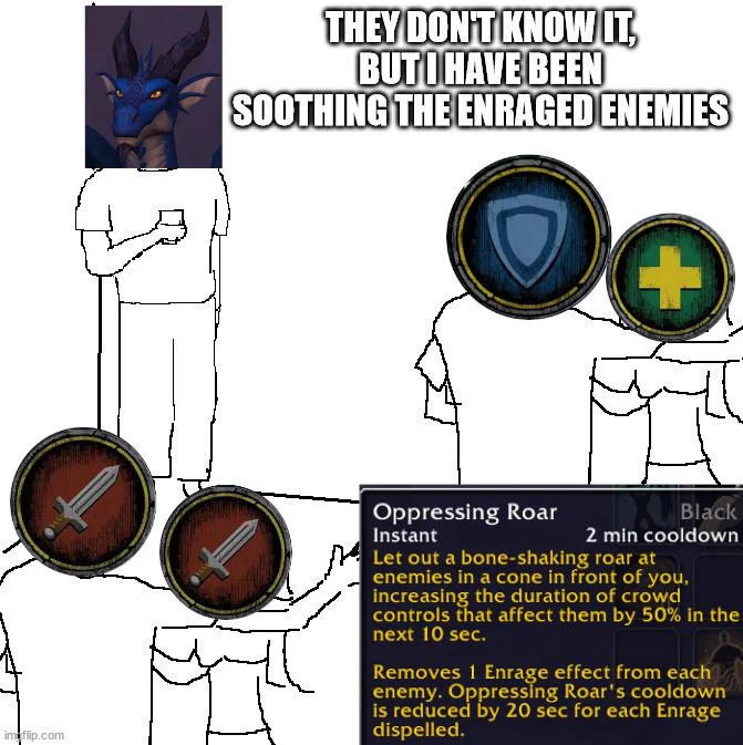 They don't know I have been sothing the enraged enemies | Scrolller