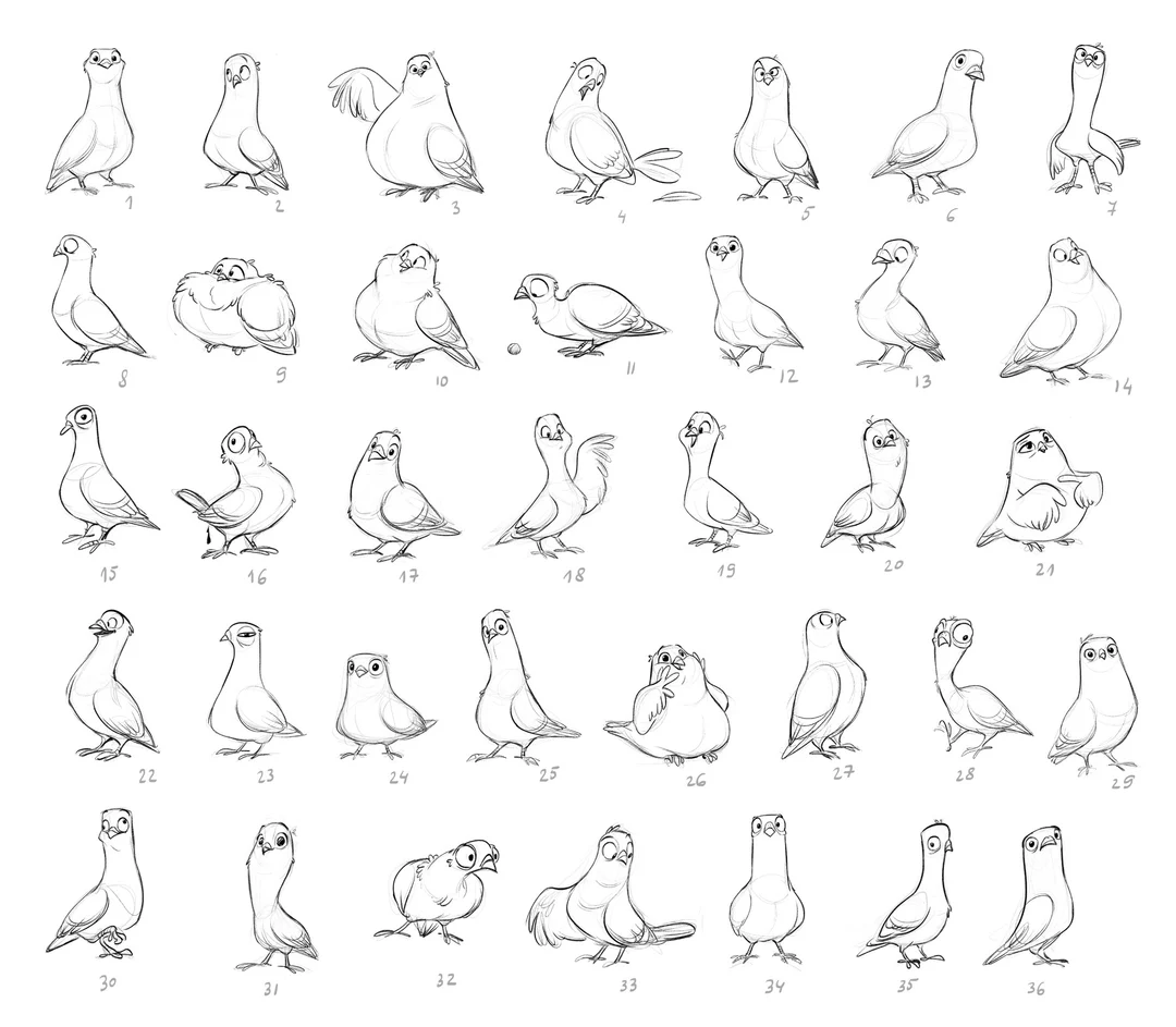 Pigeons by Martina Petrova | Scrolller