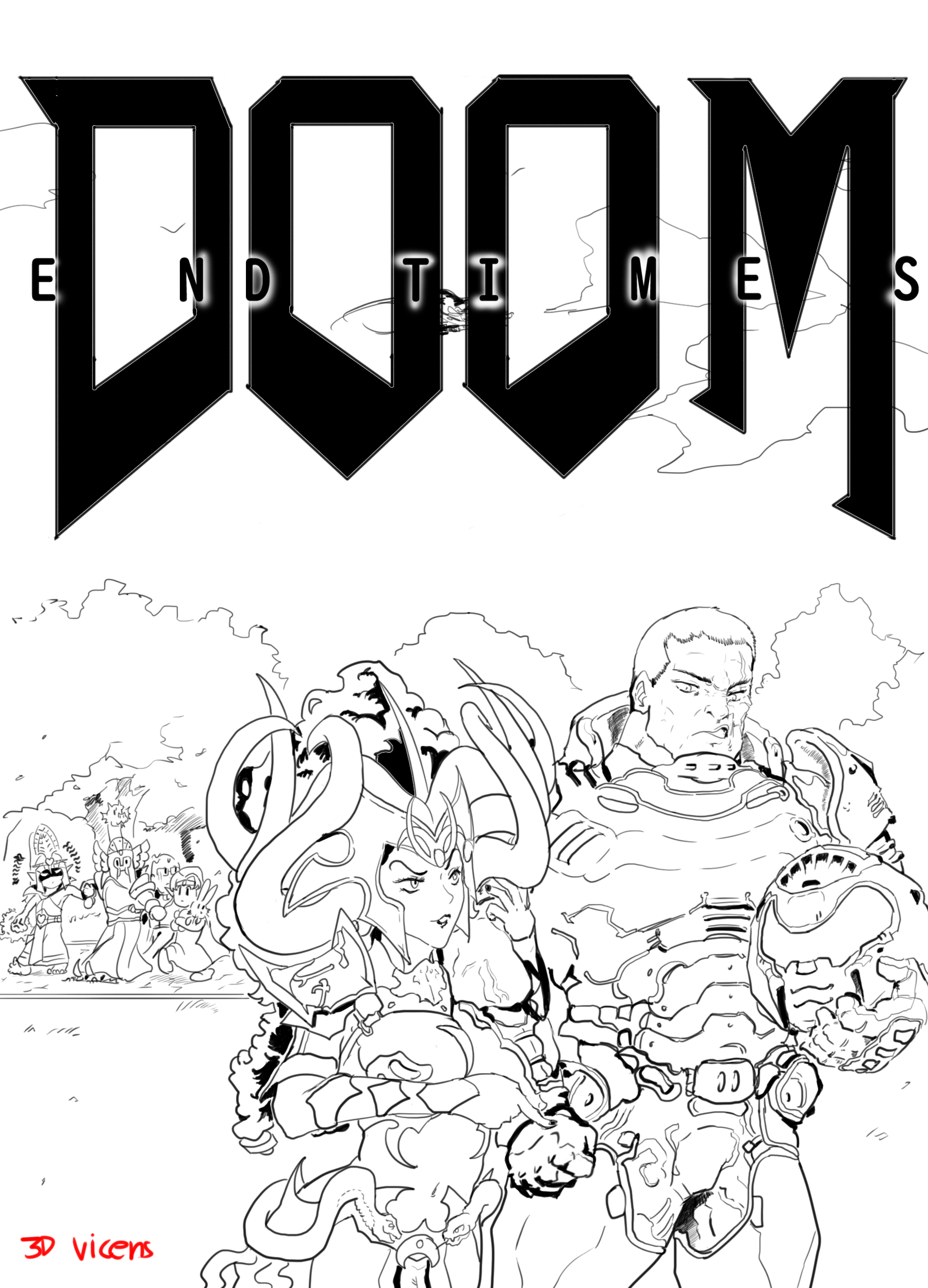 "DOOM: End Times" fanfic cover art commission for DaneNagai | Scrolller