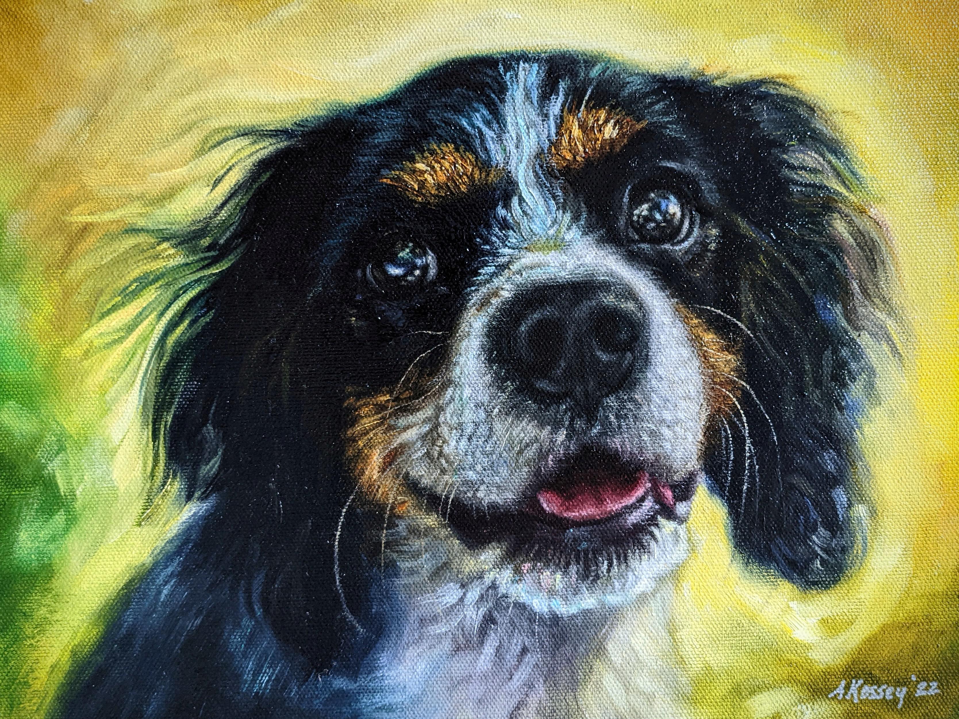 Buster, Me, Oils, 2022 | Scrolller