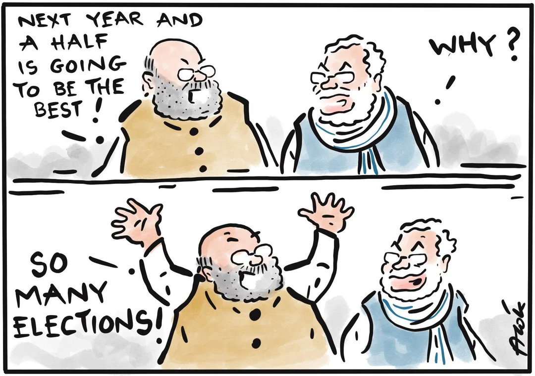 Elections | Art by Alok | Scrolller