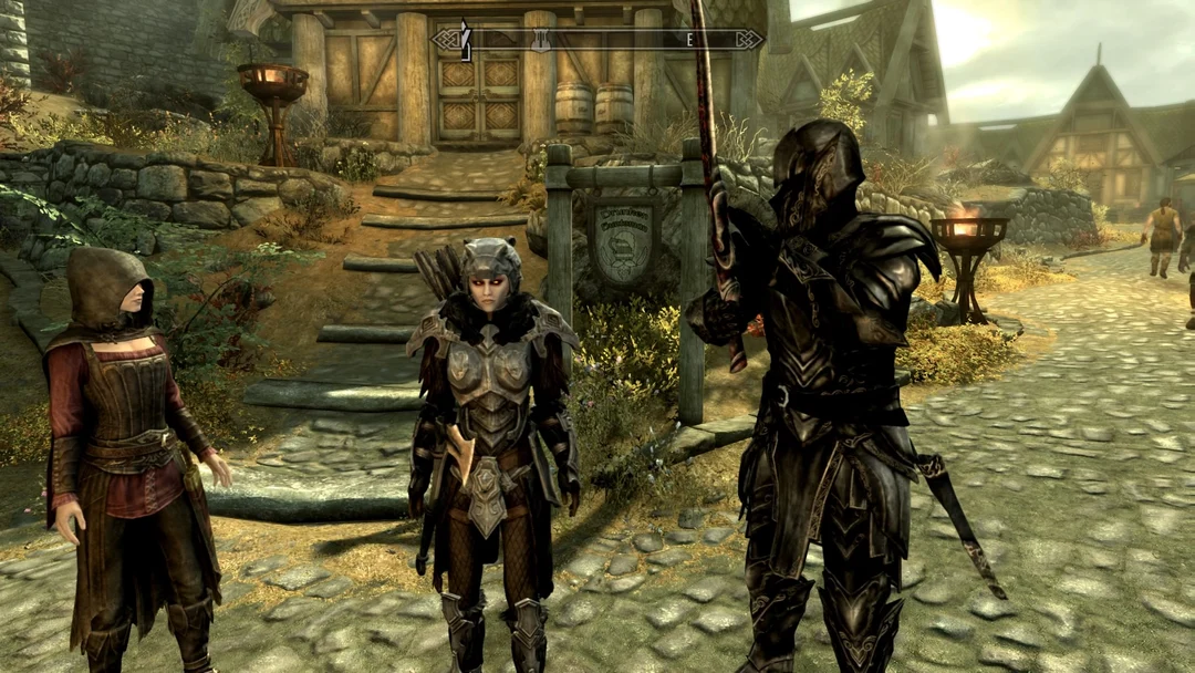 Playing Skyrim again, and first time encountering the Ebony Warrior | Scrolller