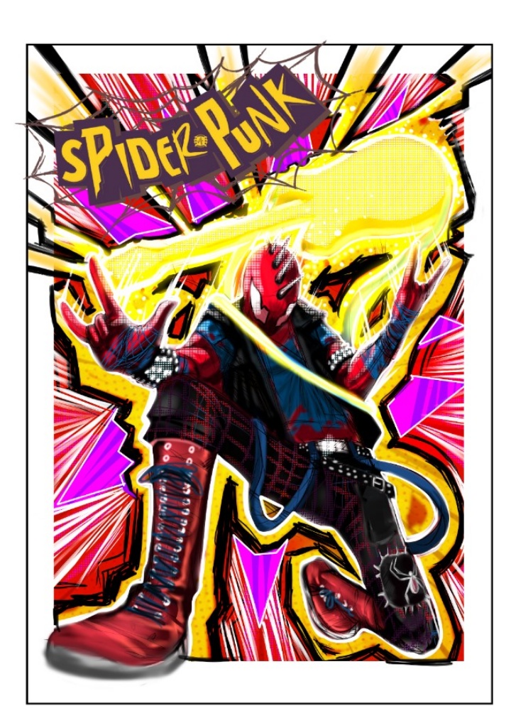 Spider Punk Fanart (Spider-Verse) Comission | Scrolller