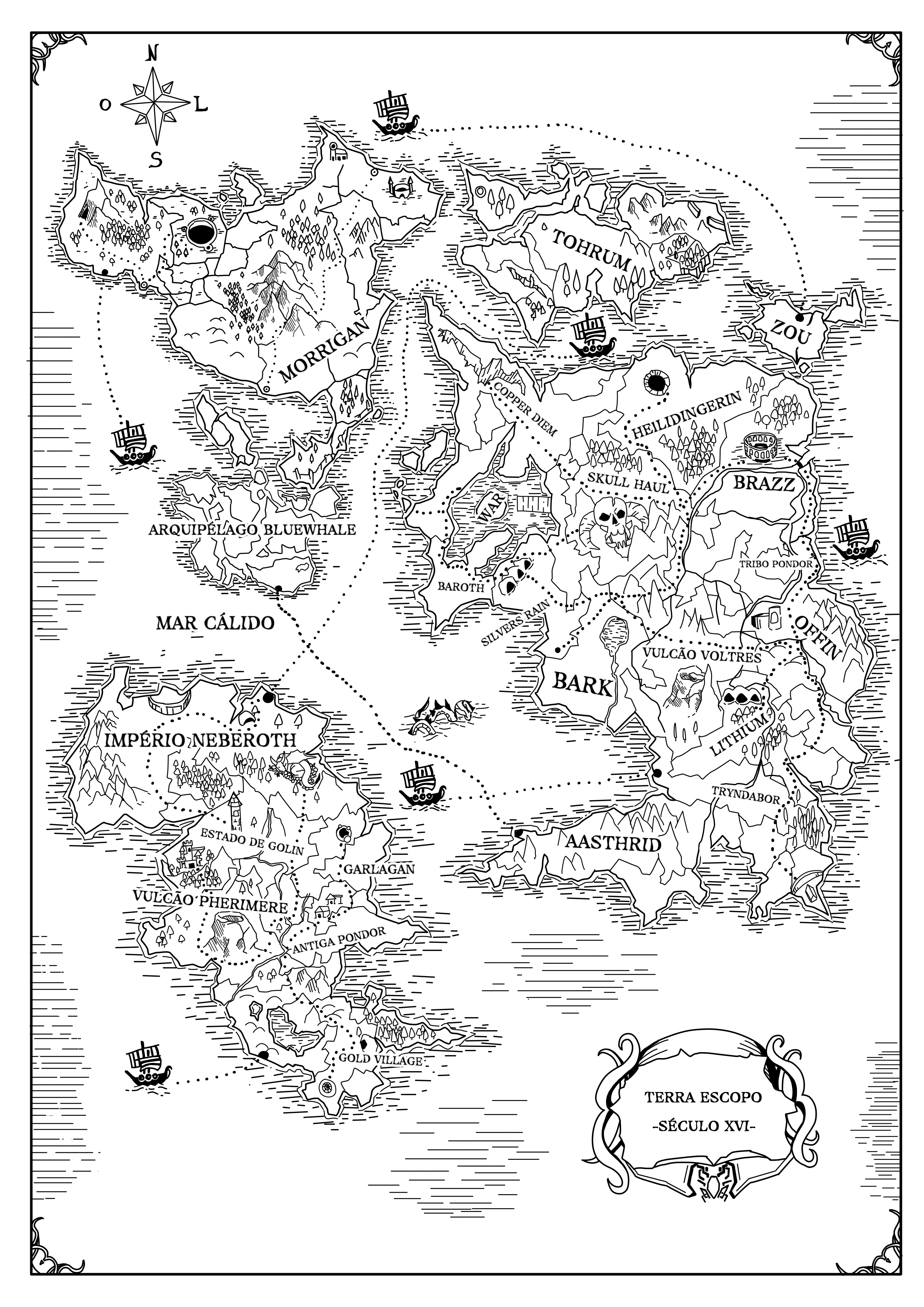 [ART] My first try to draw a map | Scrolller