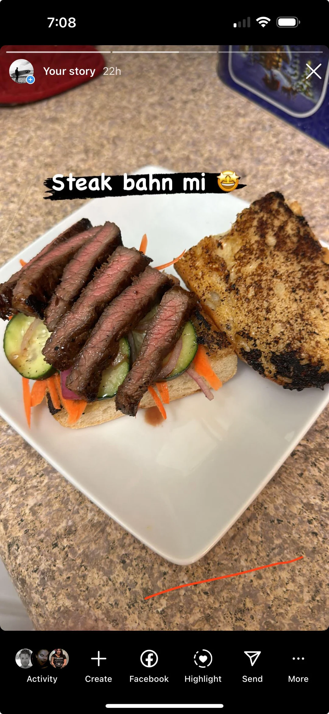 Steak bahn mi I made | Scrolller