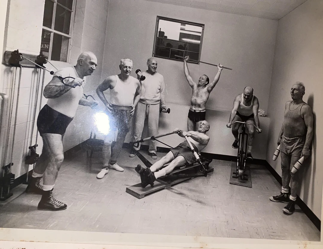 1960s great grandfather and his buddies pumpin’ iron | Scrolller