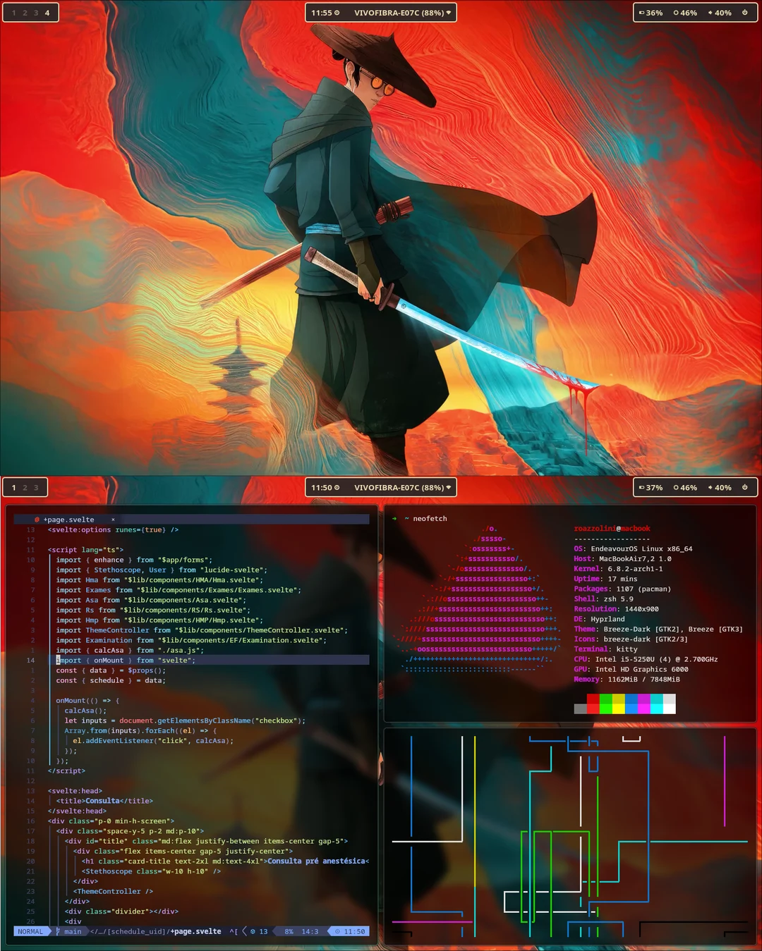 [Hyprland] My first rice. | Scrolller