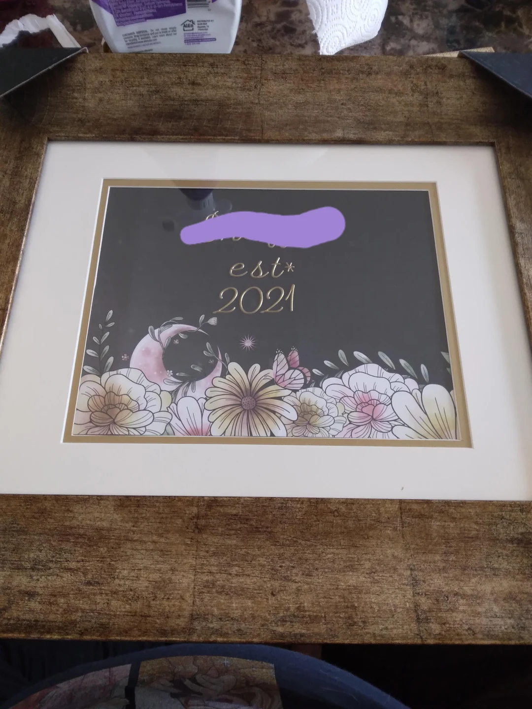 paper anniversary gift. a pack of stickers, a nice piece of paper and a frame. | Scrolller