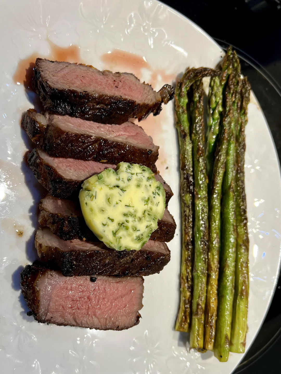 2 inch thick NY strip, 131F/2 hours, cast iron sear evoo+butter | Scrolller