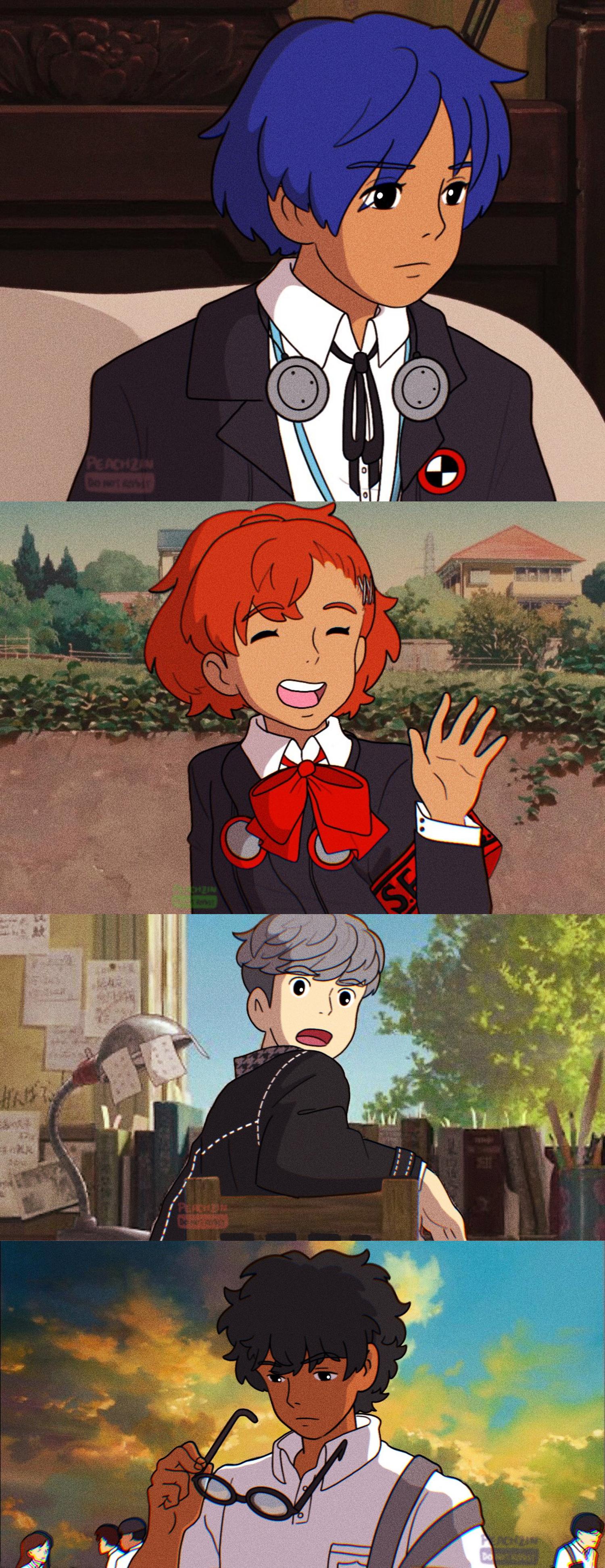 Discover more like PERSoNA: Persona but it was made by Studio Ghibli (Art by Peachesinn) and ...
