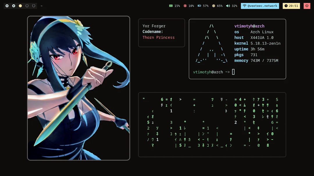 [bspwm] My first rice ! also, My first Arch Install | Scrolller