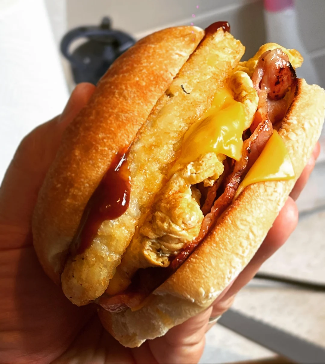 Breakfast on Ciabatta Roll | Scrolller