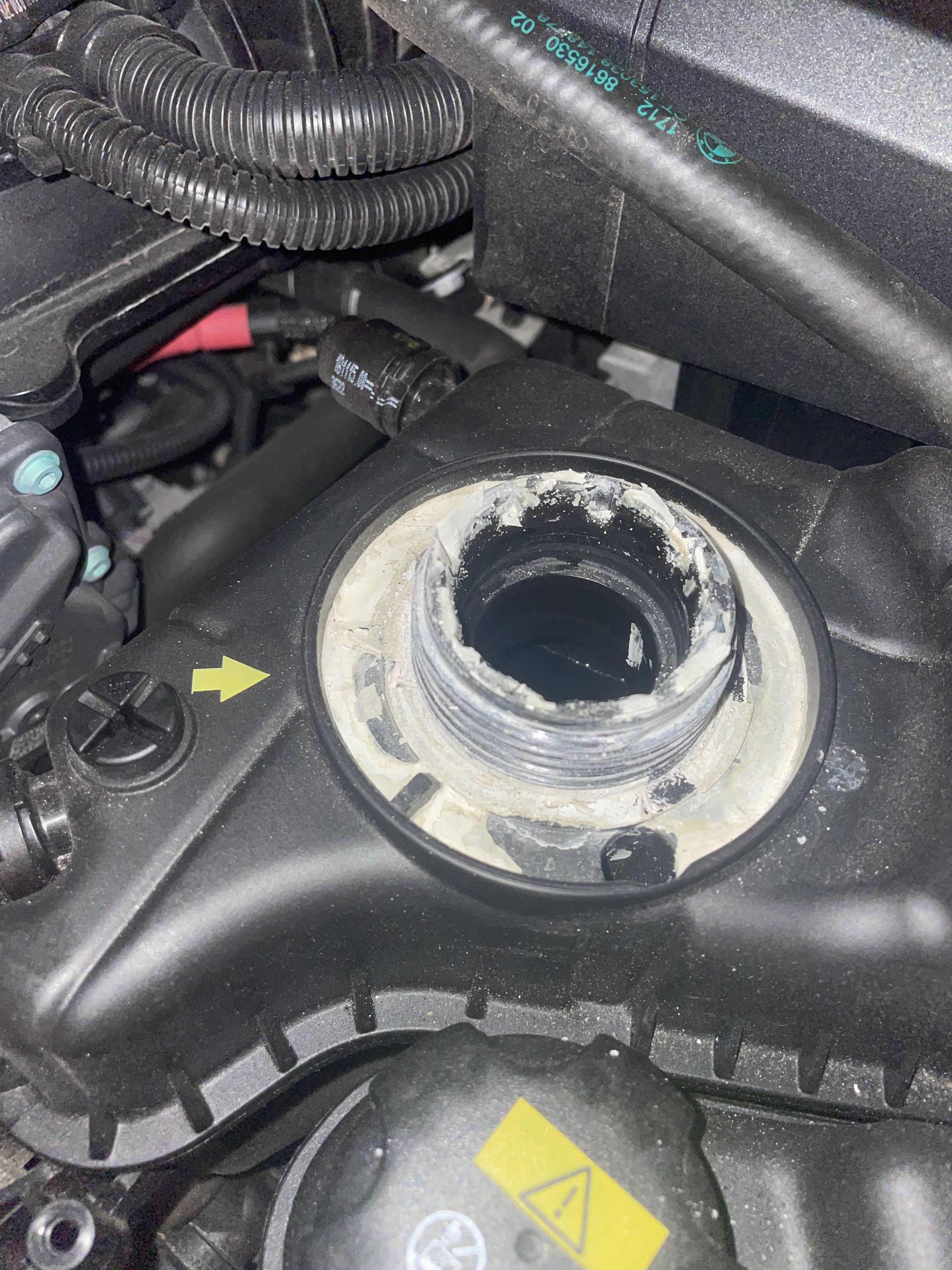 Coolant cap seal gone? | Scrolller