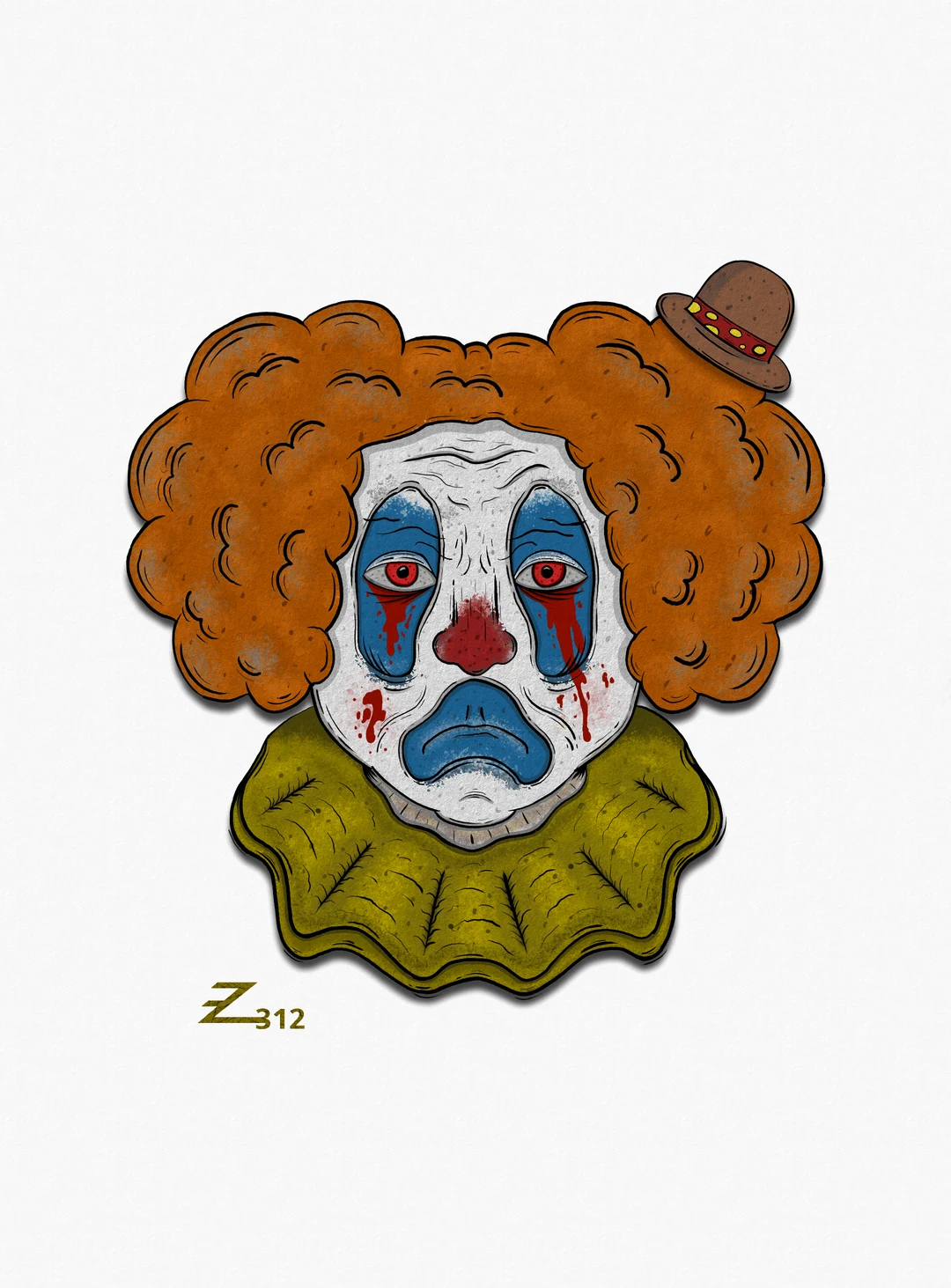 I drew a clown | Scrolller