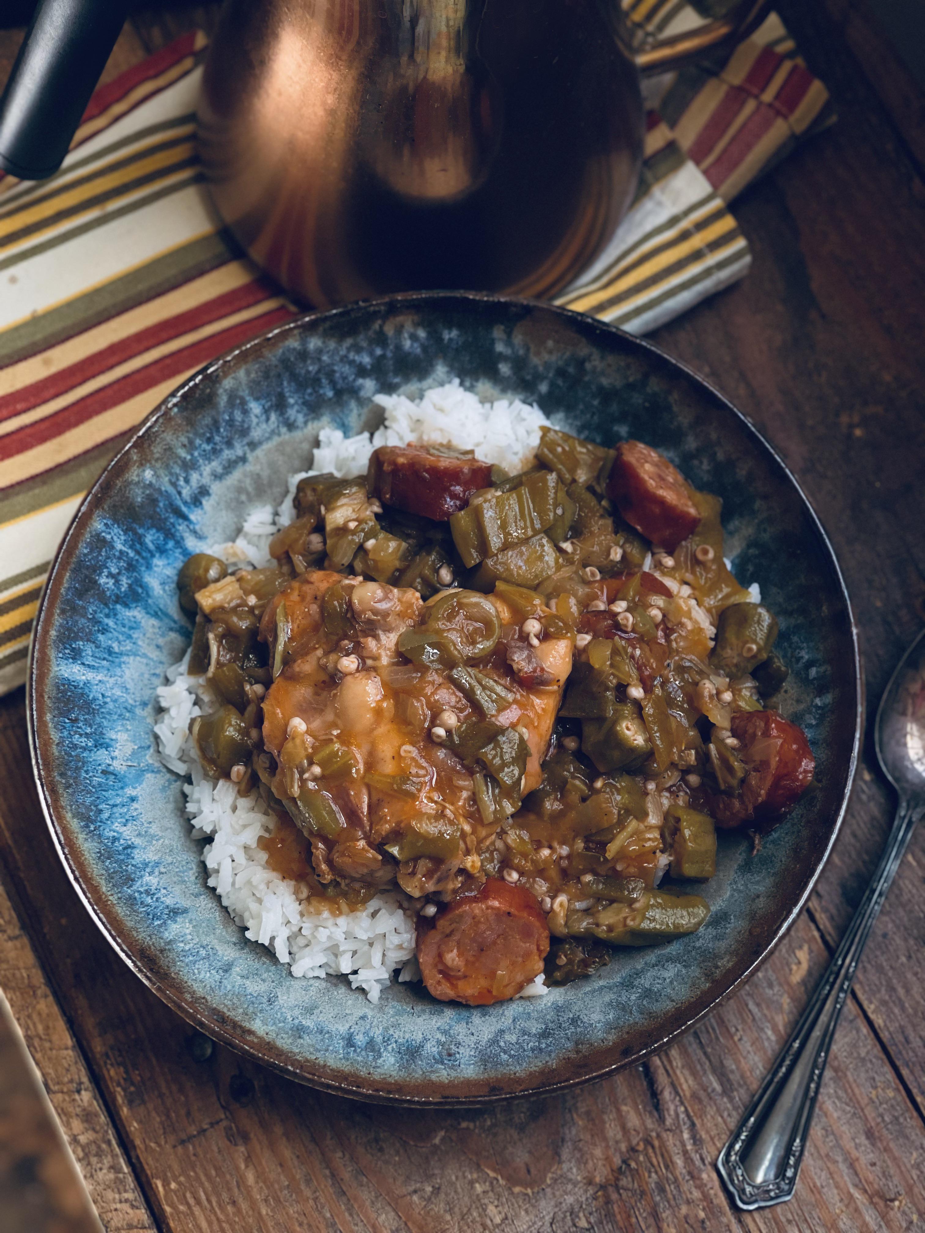 Smothered okra [homemade] | Scrolller