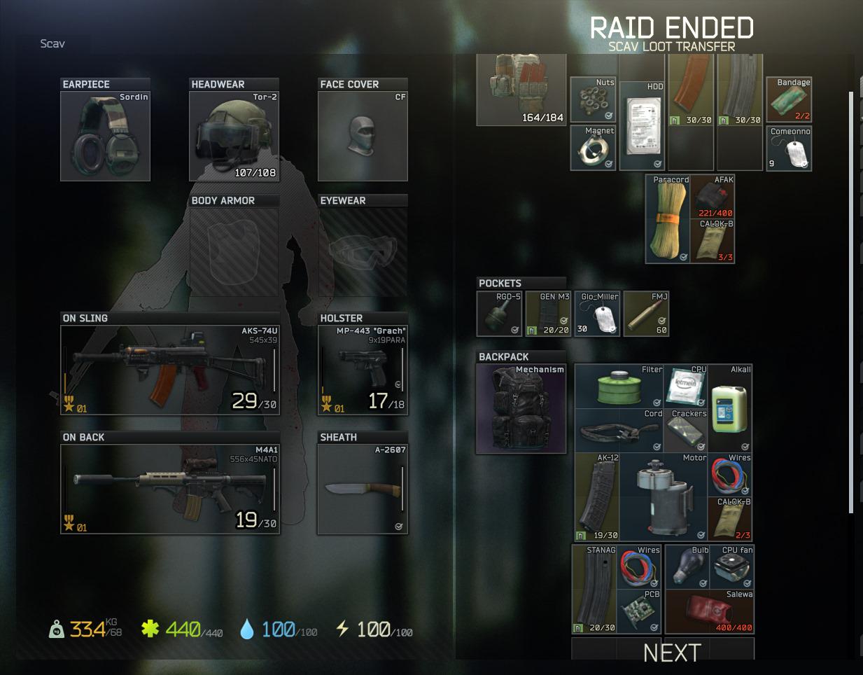 Scav run in interchange payed off | Scrolller