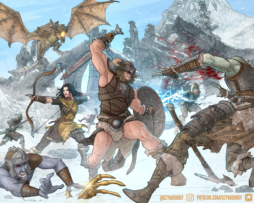 SKYRIM fan art by @szymshady | Scrolller