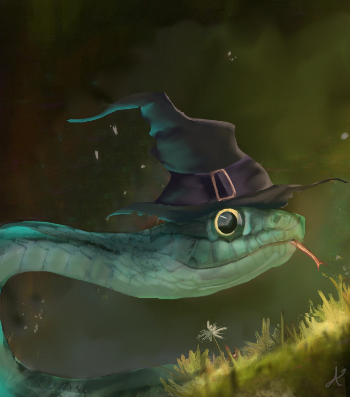 "Snake Witch", me, digital, 2022 | Scrolller