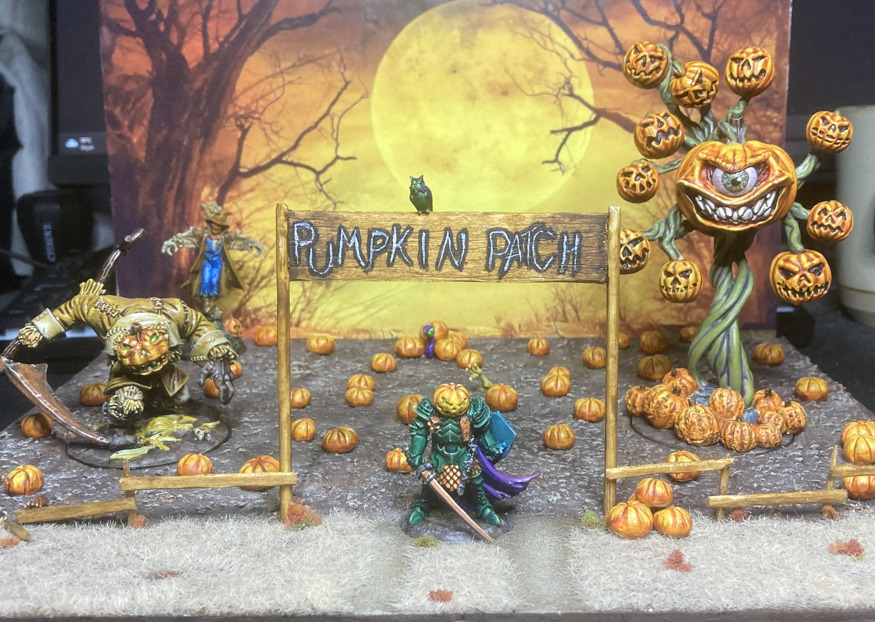 I made a spooky pumpkin patch. | Scrolller