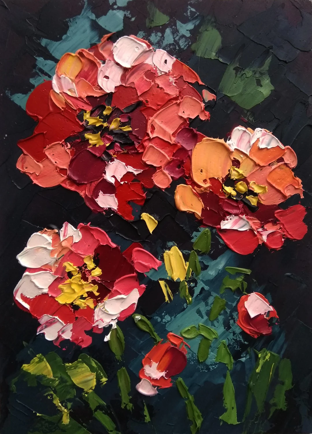 Red Poppies, me, oil paints, 2022 | Scrolller