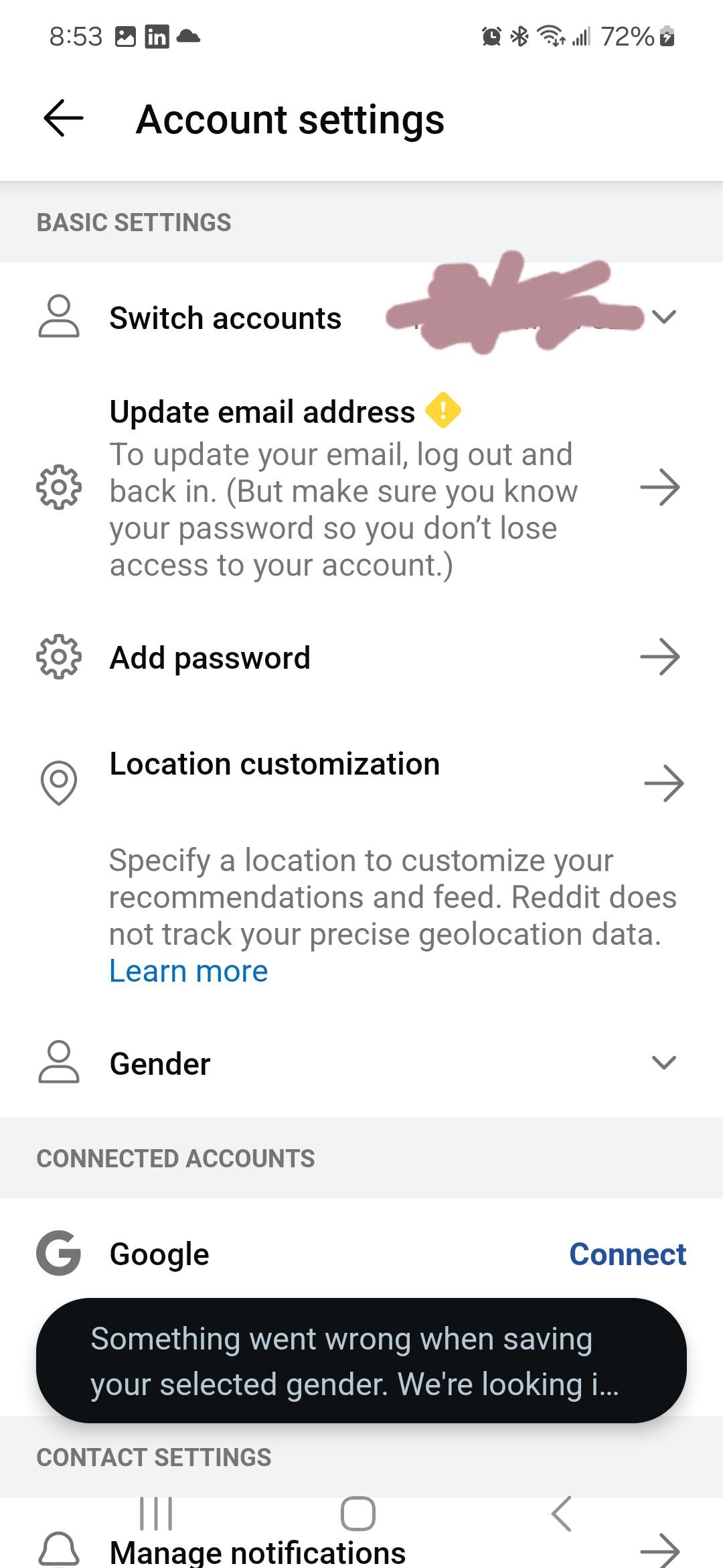 Android Bugs with new account | Scrolller