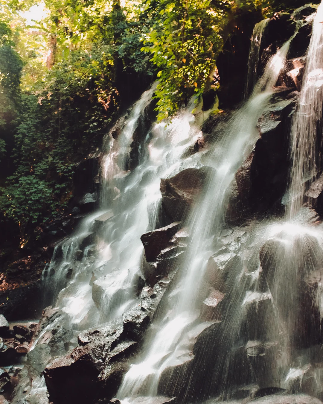 Cascades at Kanto Lampo waterfall in Bali [3078x3848] [OC] | Scrolller