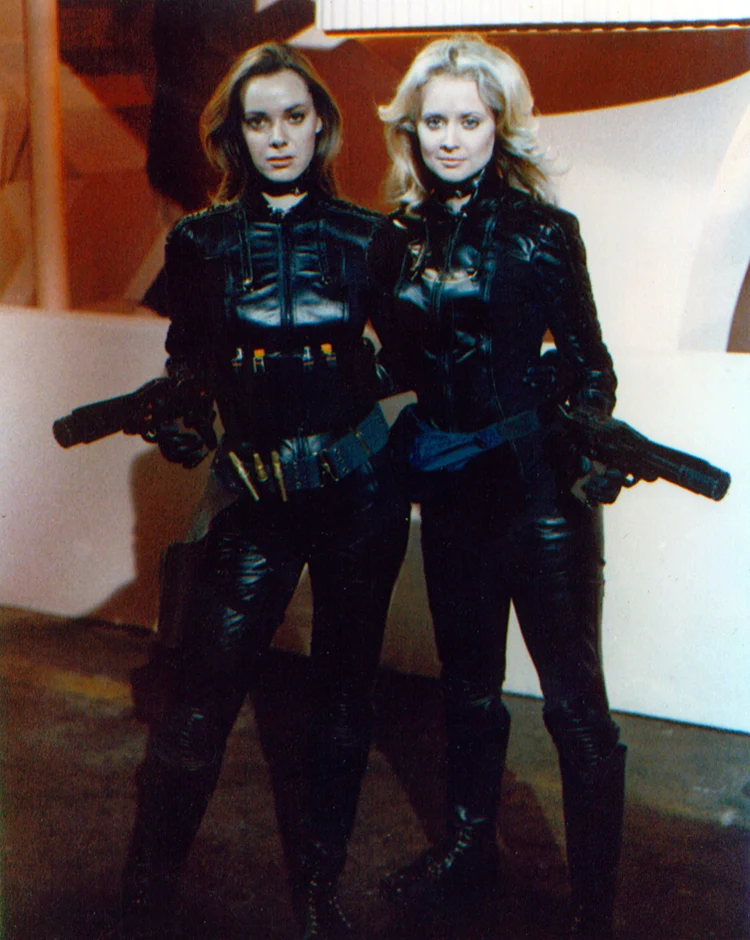 Anne Lockhart and Laurette Spang in Battlestar Galactica, 1978 | Scrolller