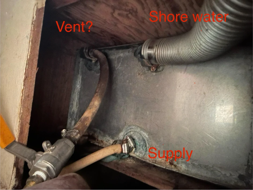 Is it normal for a water tank vent to have a valve? | Scrolller