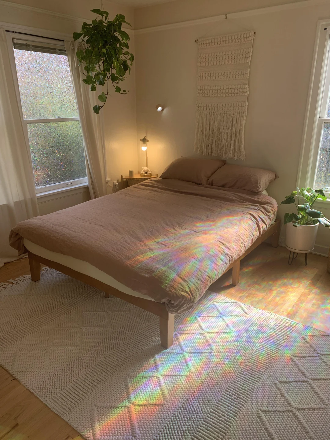 Rainbow nook in my hundred-year-old apartment | Scrolller