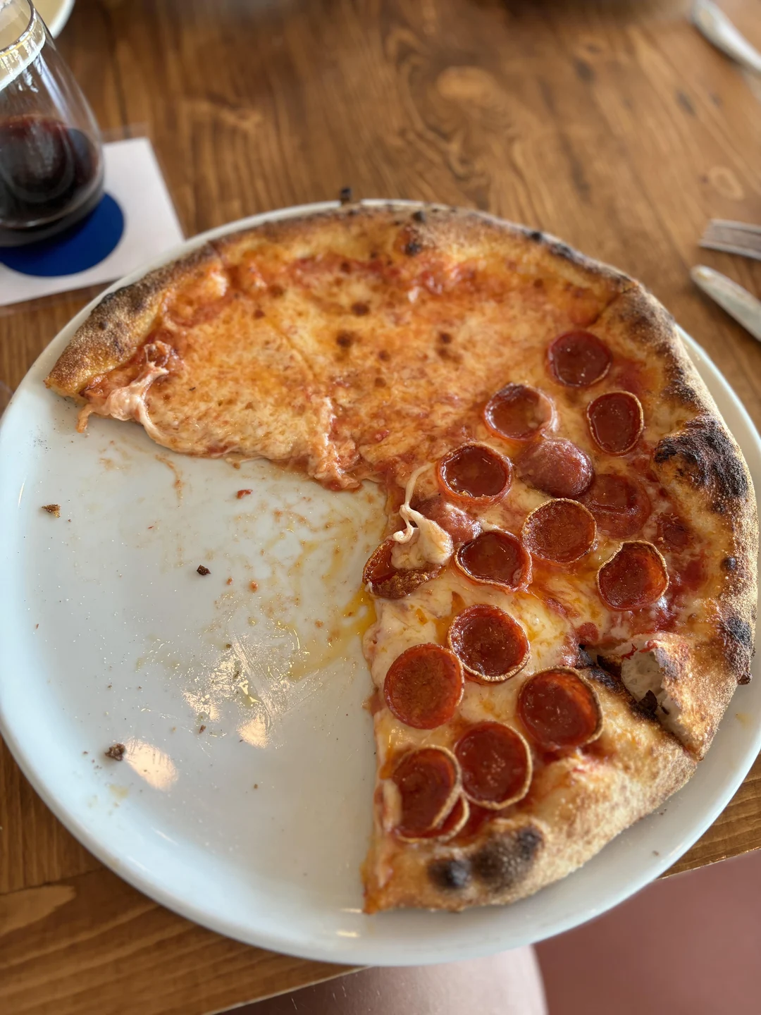 Half pepperoni half cheese at Simply Capri in Orlando, FL | Scrolller