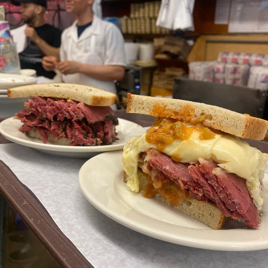 Pastrami on Rye and Corned Beef Ruben from Katz’s Deli in NYC | Scrolller