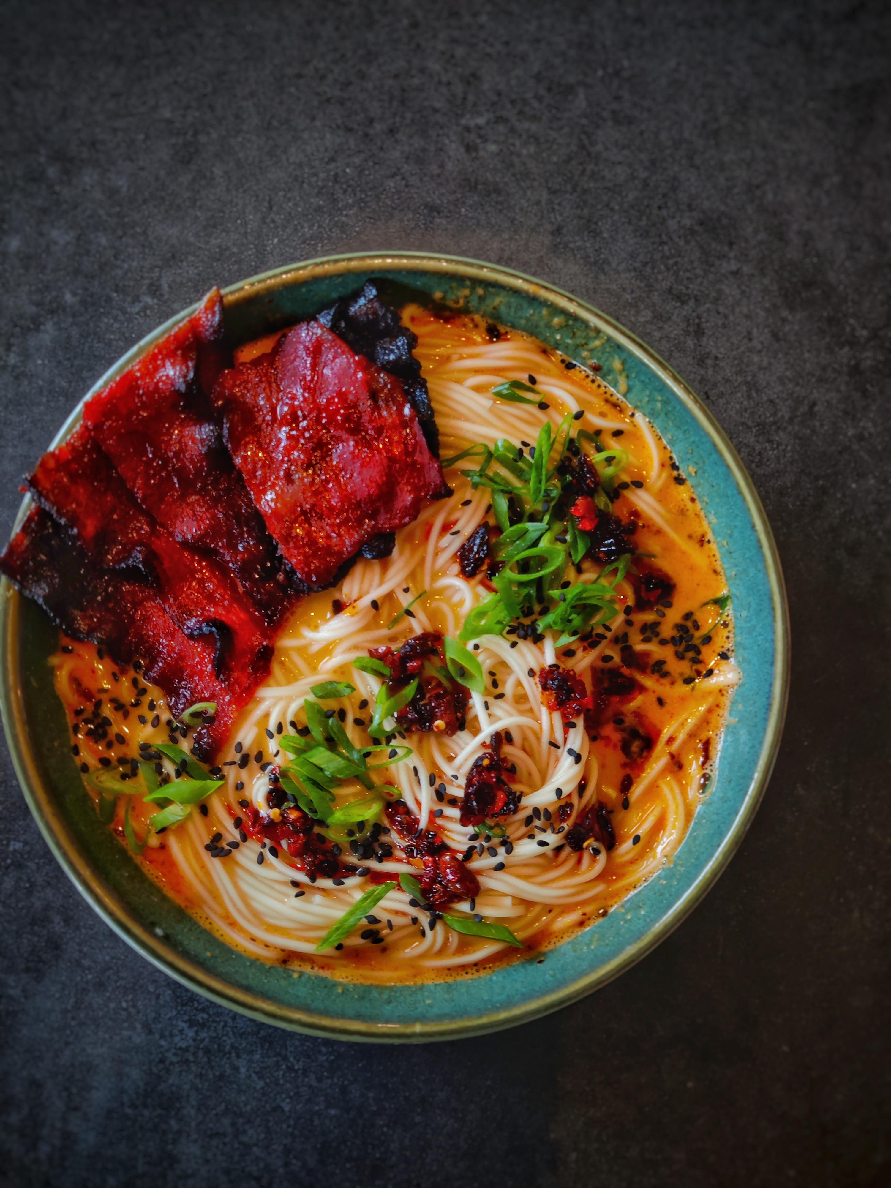 [Homemade] Noodles with Gochujang Bacon | Scrolller