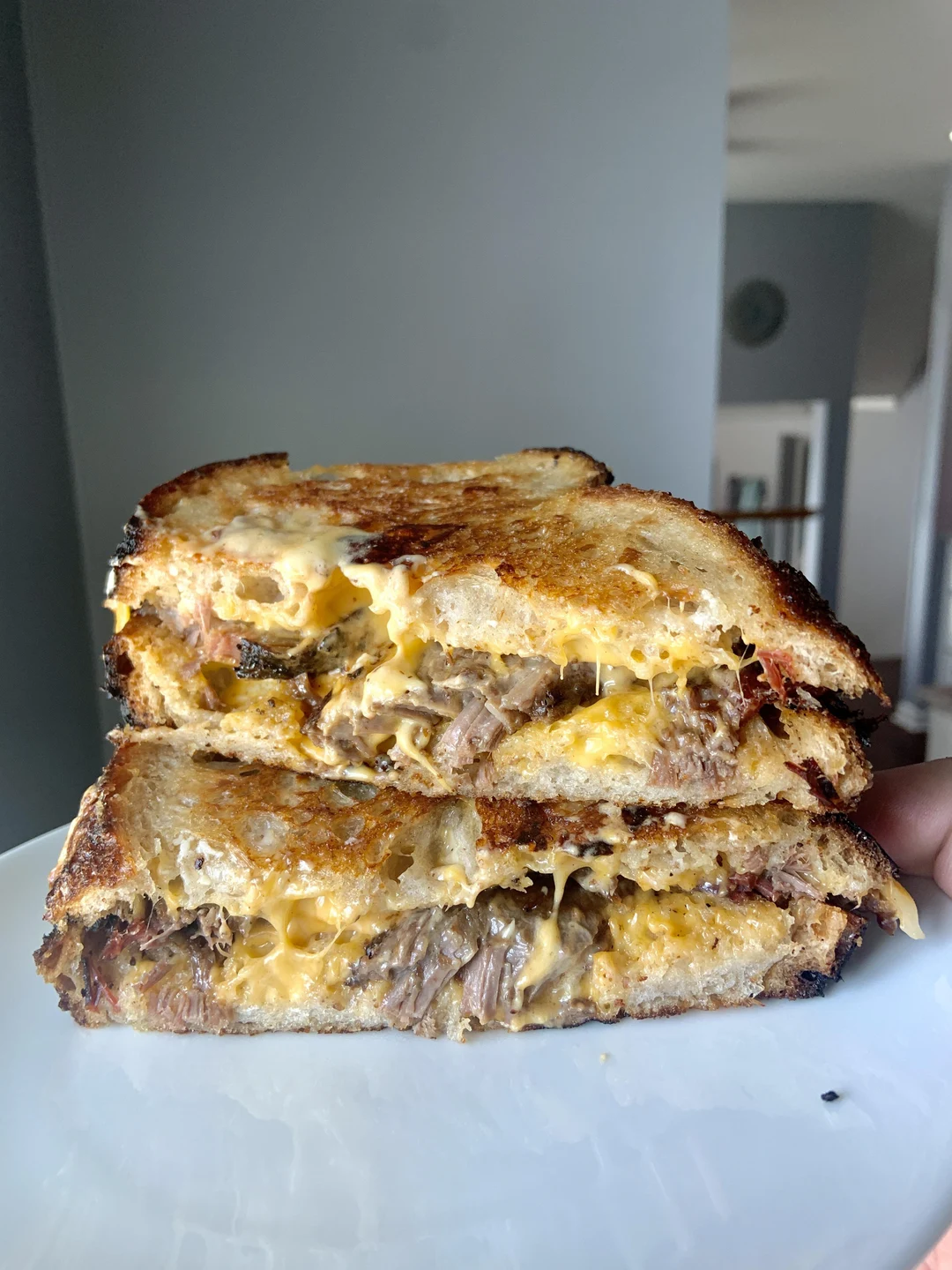 Leftover Brisket Melt | Scrolller