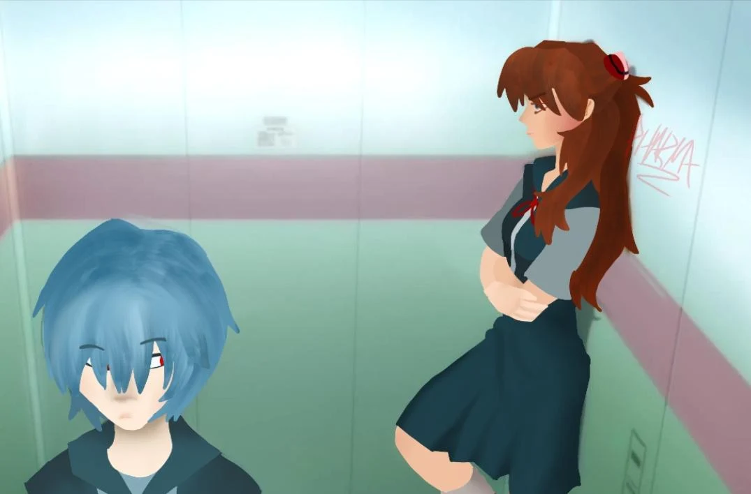 Quick elevator scene fanart i did | Scrolller