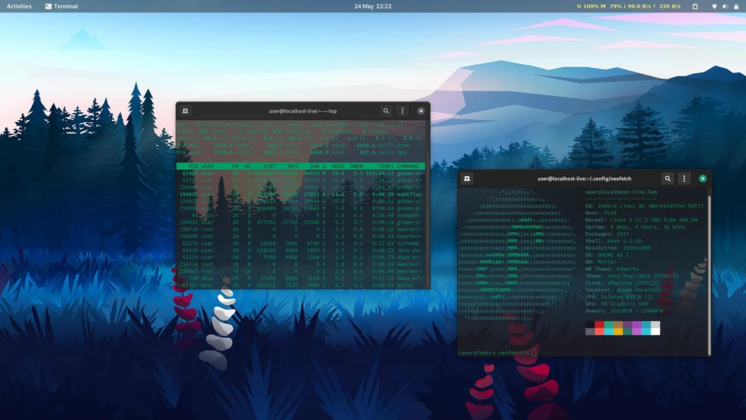 [GNOME] Peaceful fields | Scrolller