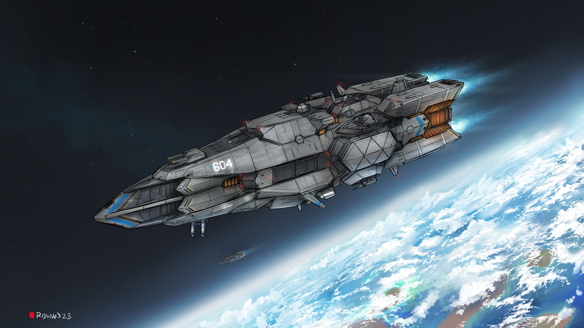 Space Frigate 20230602 by Ridwan Chandra - MeganeRid | Scrolller