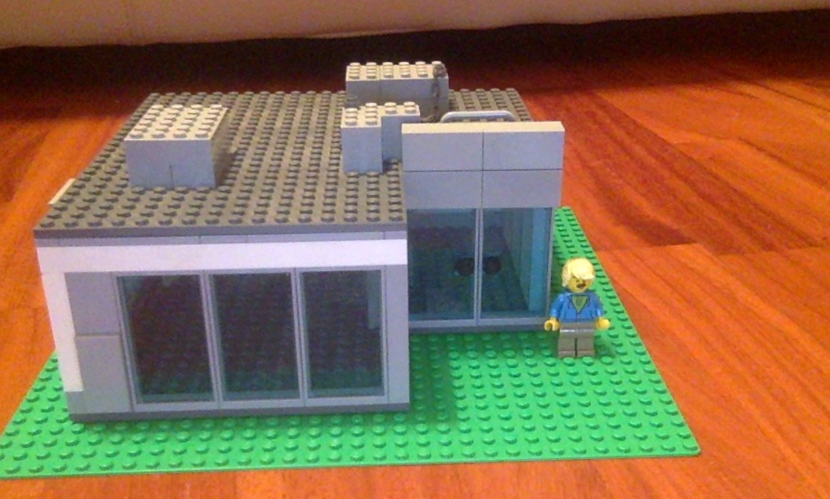 A moc of a small building I made a month ago (With lego minifigure for scale) | Scrolller